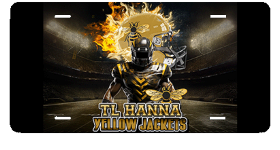 Custom Yellow Jacket License Plate – K'sKreations Designs & Handcrafted ...